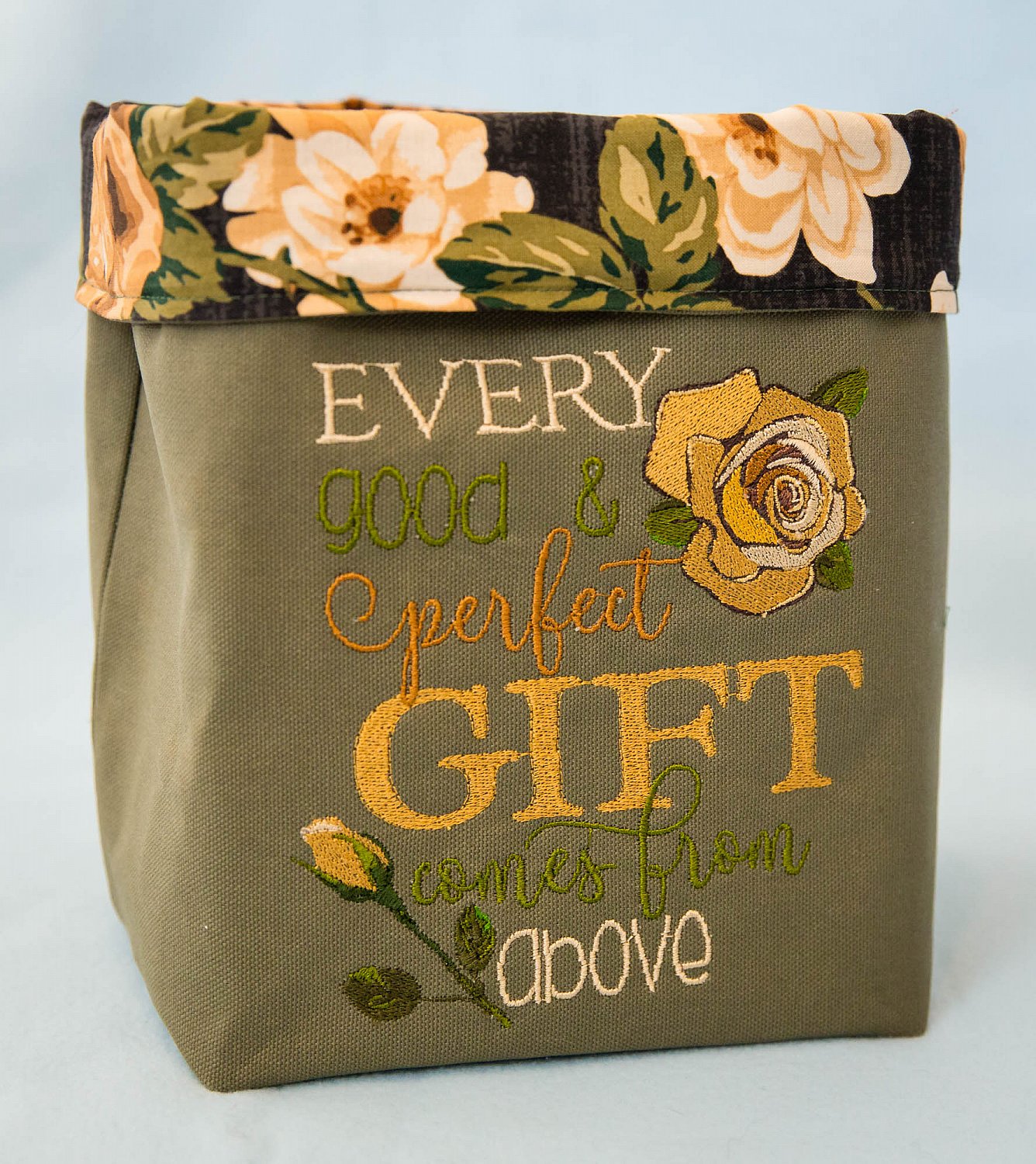 Every Good and Perfect Gift - Studio CB Designs - Fabric Baskets - www ...