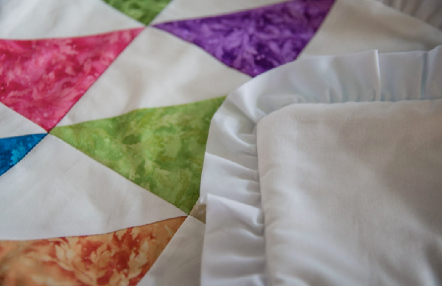 Rainbow Patchwork Quilt 1 - Studio CB Designs - Doll Quilts - www ...