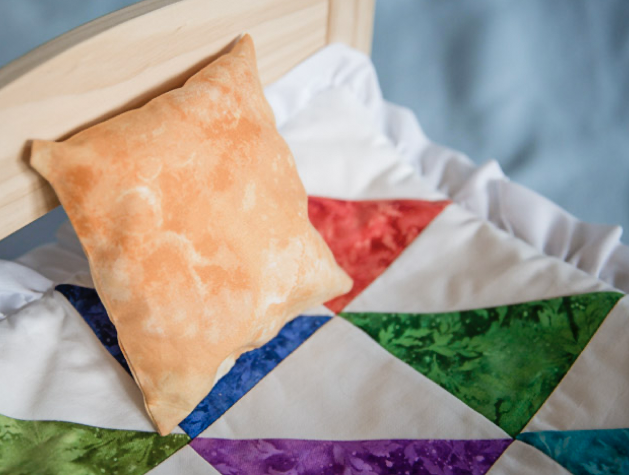 Rainbow Patchwork Quilt 2 - Studio CB Designs - Doll Quilts - www ...